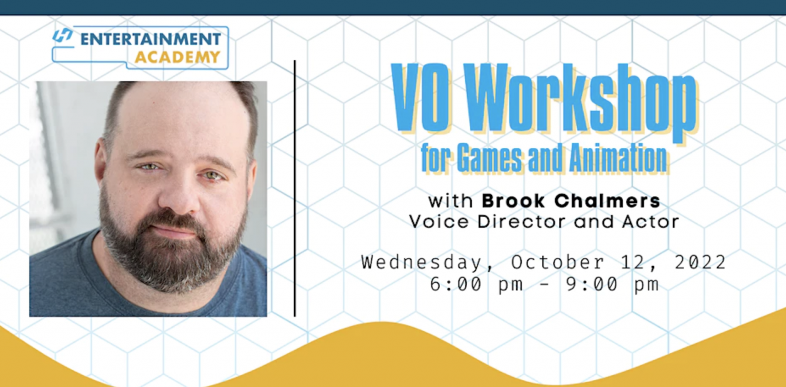 VO Workshop for Animation and Games with Brook Chalmers! – Abaton Calendar